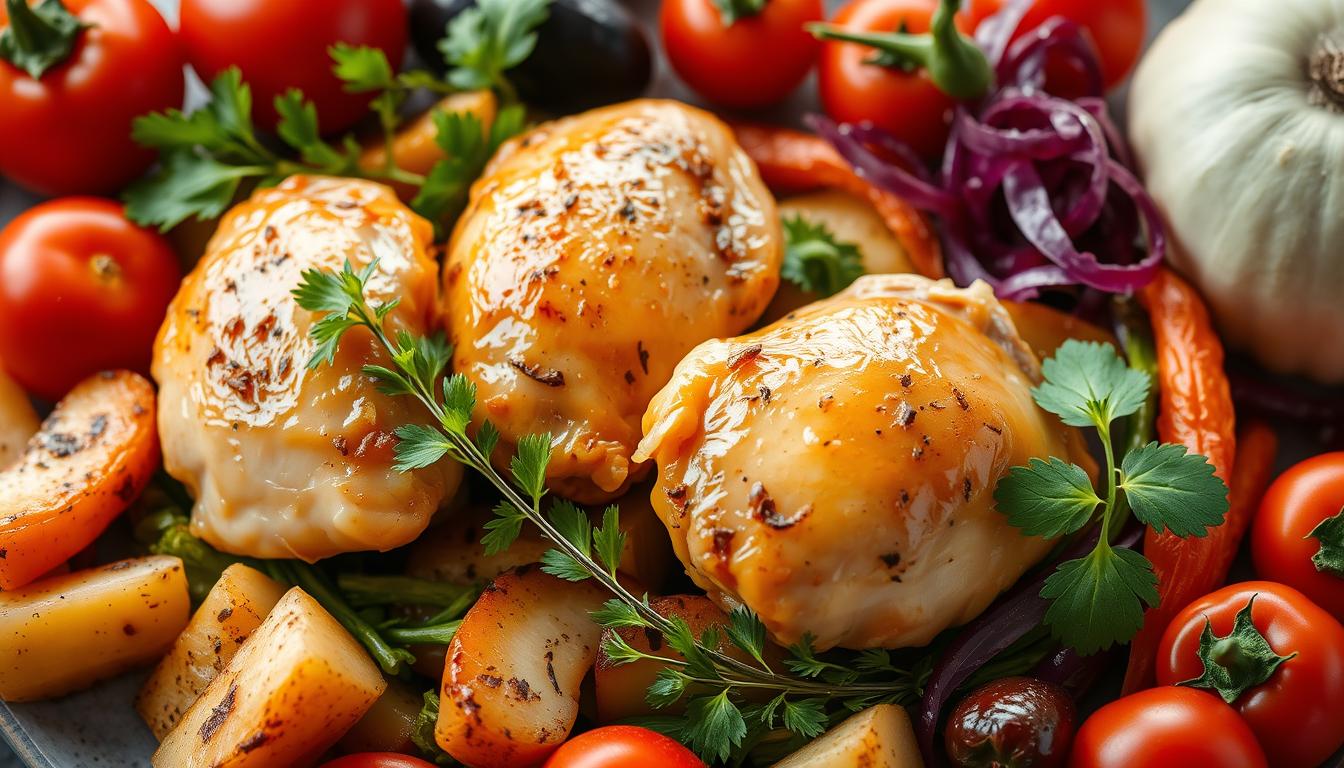 Prepara muslos al horno